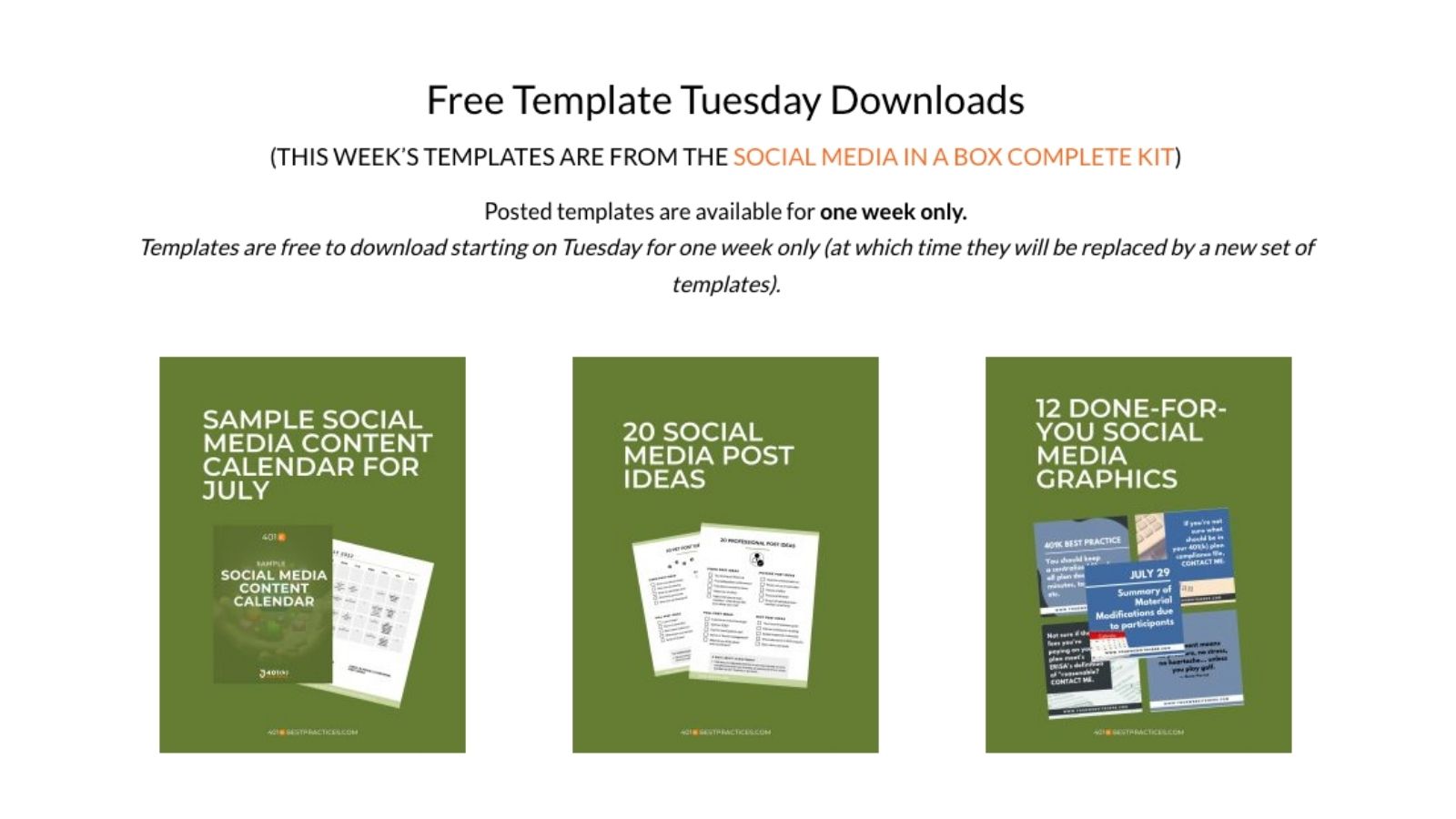 Copy My Free Template Tuesday Strategy To Grow Your List